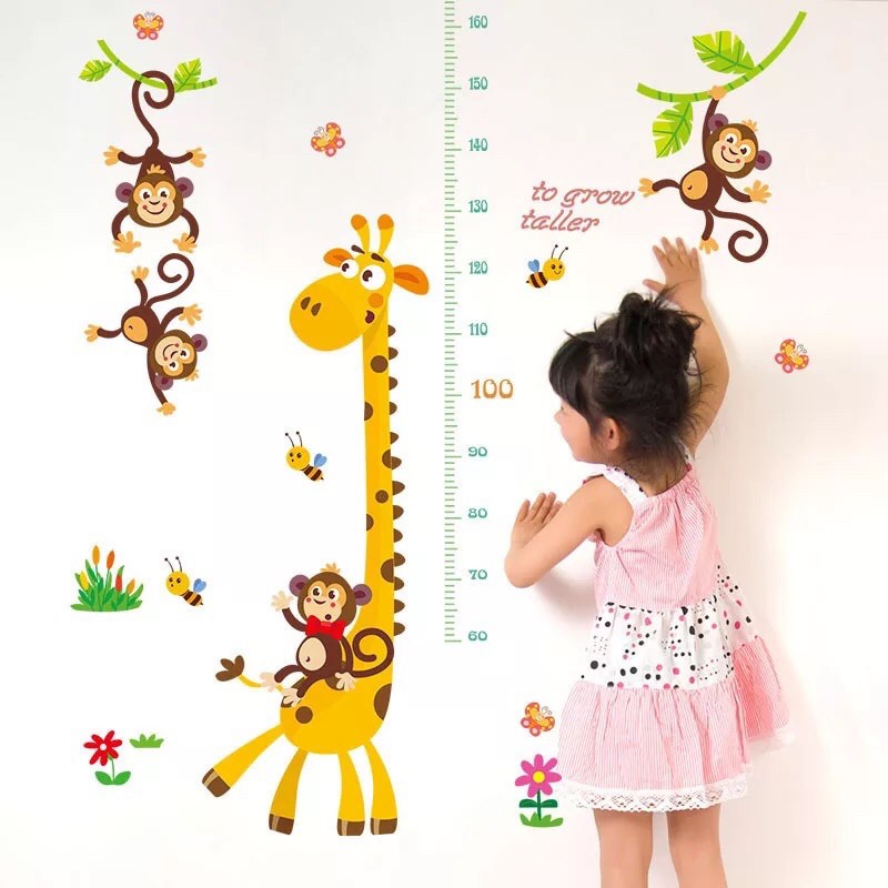 A69⭐Children height stickers room decoration background wall stickers ...