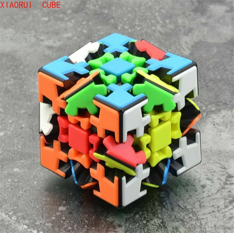 LeFun stickerless 3 rank gear magic cube speed puzzle cube toy for ...
