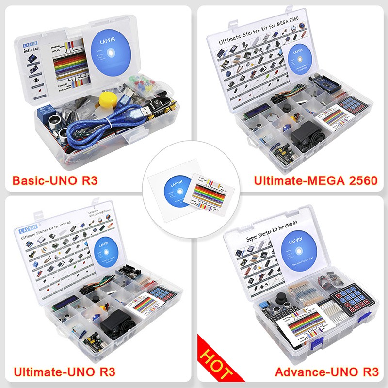 LAFVIN Arduino Starter Kit for UNO R3/Mega 2560 with Tutorial, for ...