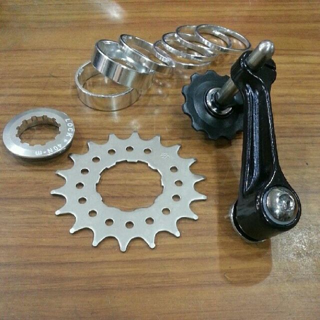 Single speed conversion kit w 18T sprocket (Made in Taiwan) | Shopee ...