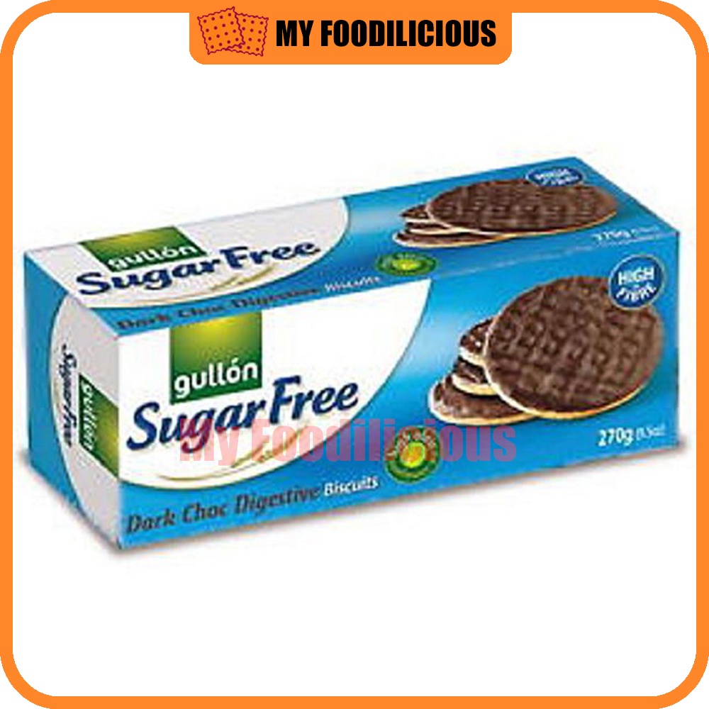 Gullon Sugar Free Biscuits Chocolate Vanilla Wafer Choco Chip Fibre ...