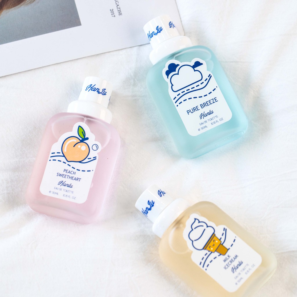 Hanlu Baby Bear Perfume 50ml Milk Peach Tiktok INS Baby Bear Perfume Perfume Ladies Long-Lasting ...