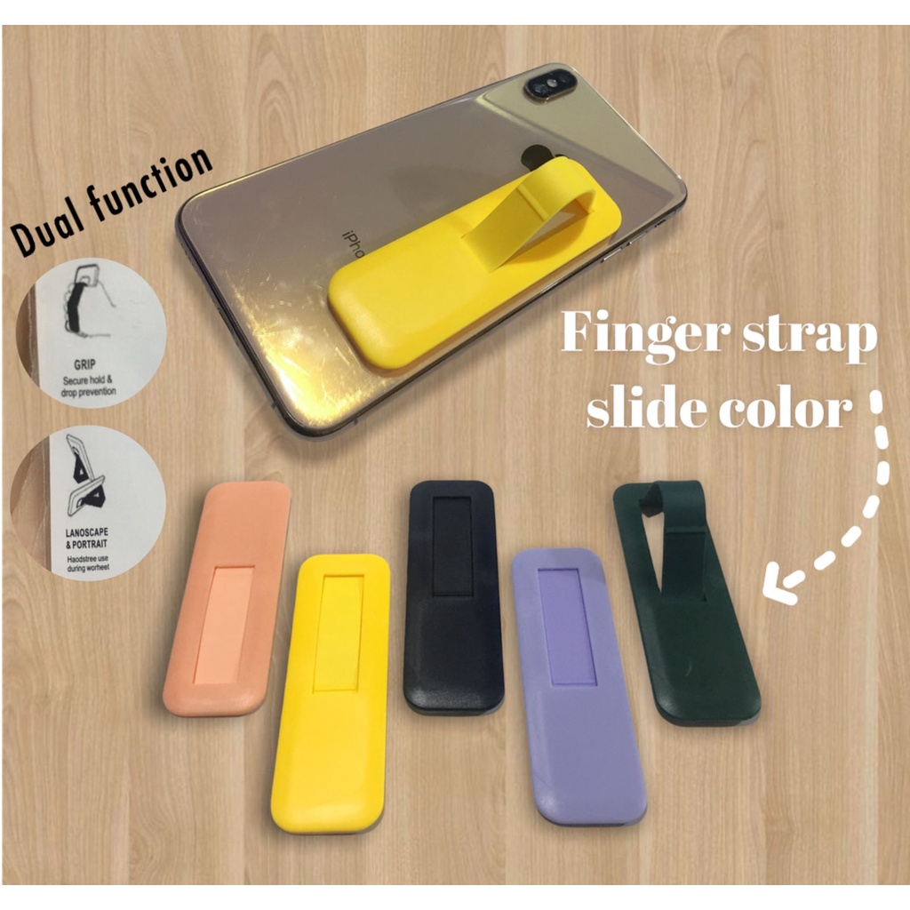 Slide HOLDER STAND UNIVERSAL BRACKET/ FINGER STRAP PHONE SLIDE COLOR ...
