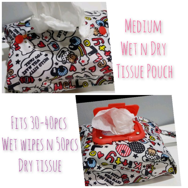 Medium size Waterproof Wet n Dry Tissue Pouch | Shopee Singapore
