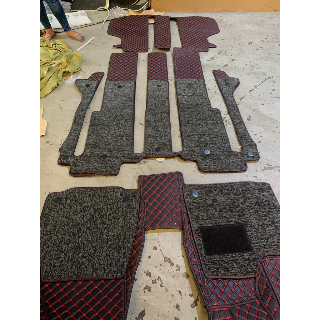 TOYOTA ALPHARD LEATHER CAR MATTING FOR 2011-2014 (BLACK and GOLD ...