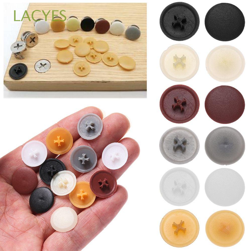 LACYES Plastic Screws Fold Snap Round Nuts Covers Self-tapping Snap Cap ...