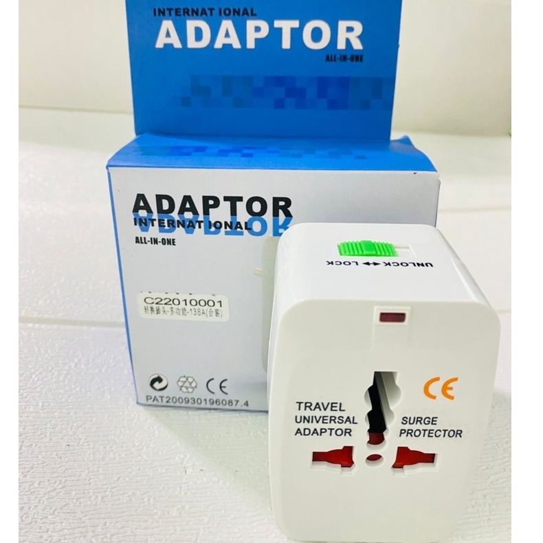 TRAVEL ADAPTER SOCKET WORLDWIDE ALL IN ONE INTERNATIONAL MULTI PLUG ...