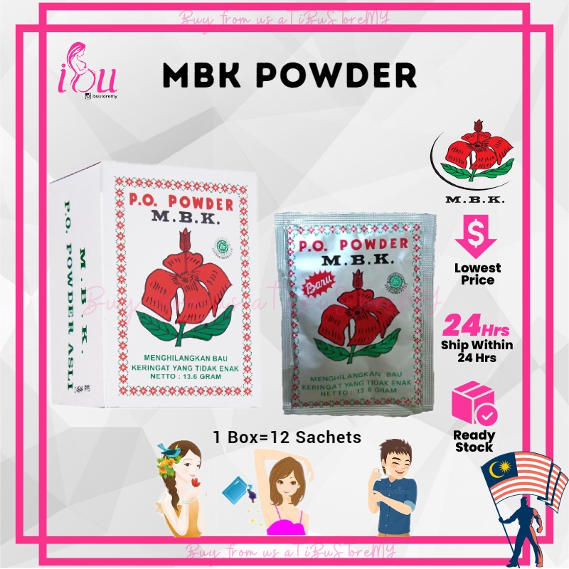 Mbk Powder PO Armpit Powder Body Odor Powder Antiperspirant Deodorant ...
