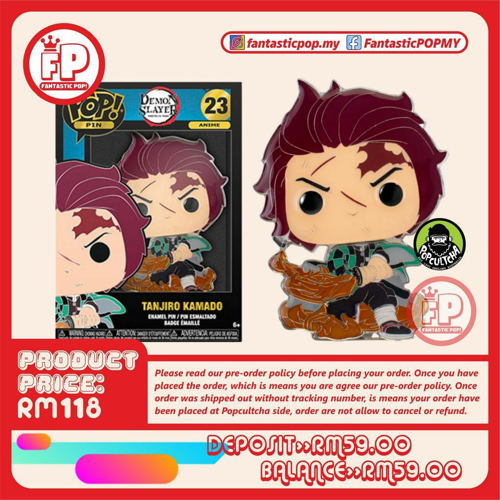 [PO] [POPCULTCHA ORDER] Funko POP ! Pin - Demon Slayer - Tanjiro Kamado ...