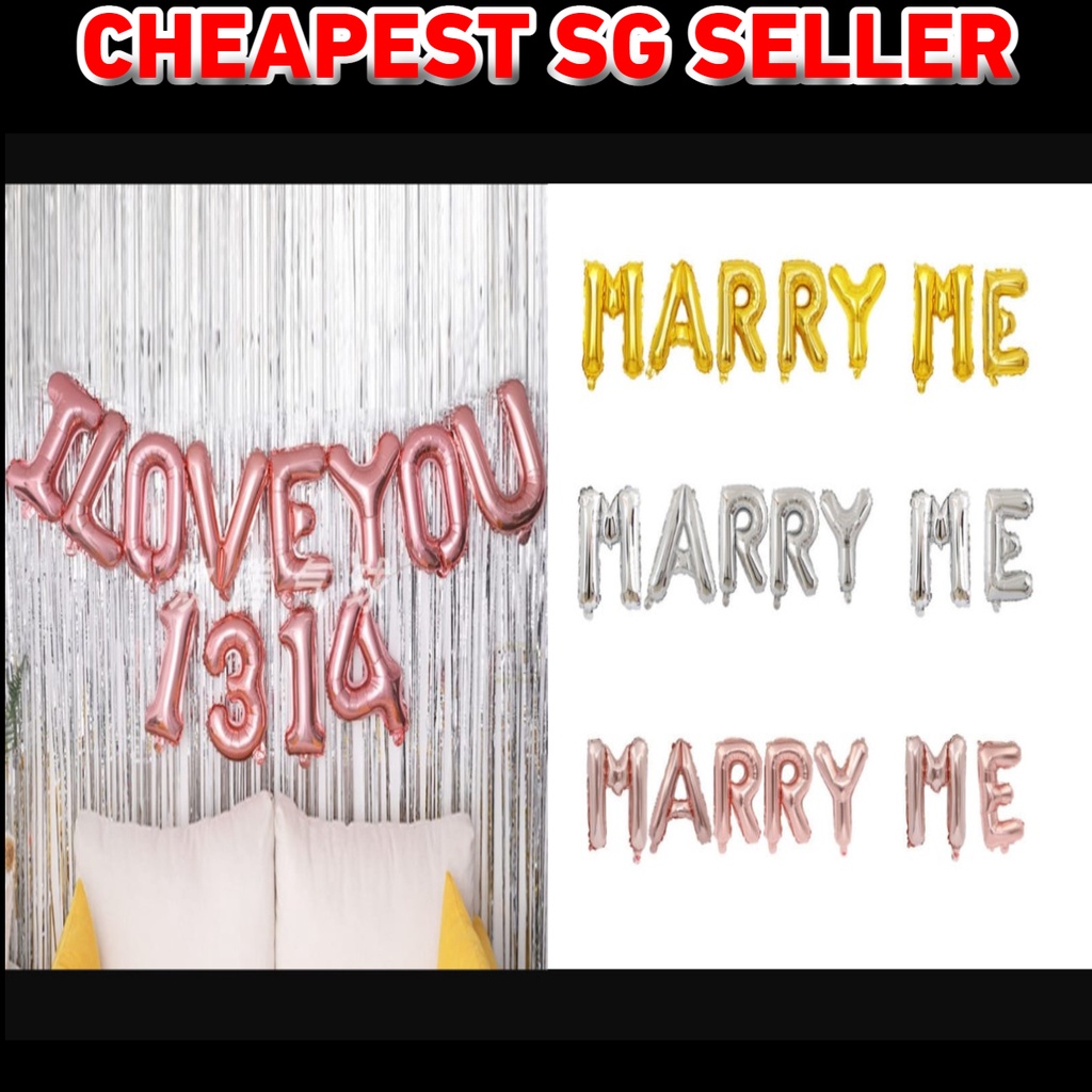 Marry Me Balloon For Propose Marriage Decoration Valentine Best Selling ...