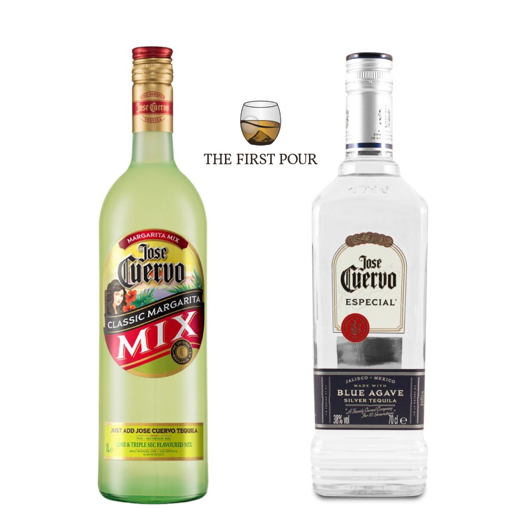 Jose Cuervo Especial Silver Tequila 700 mL + 1000ml Margarita Mix ...