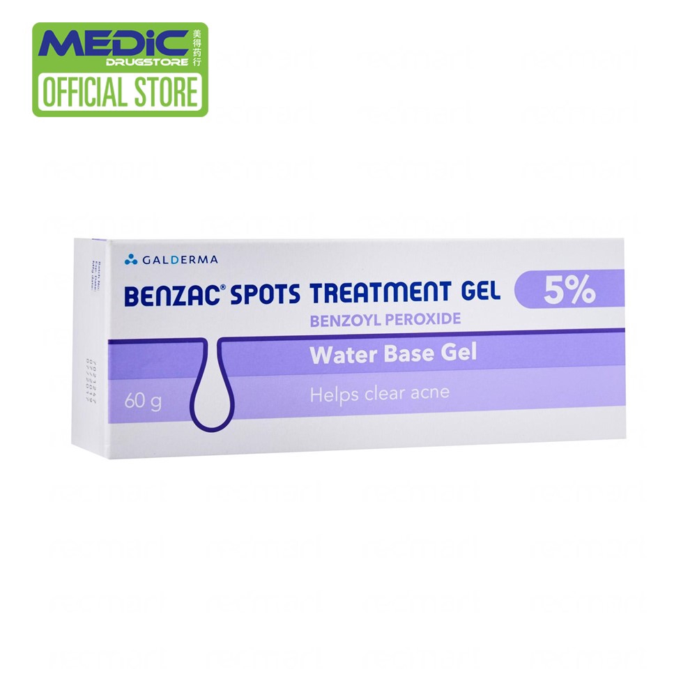 Benzac Spots Treatment Gel Benzoyl Peroxide 5 Percent - By Medic ...