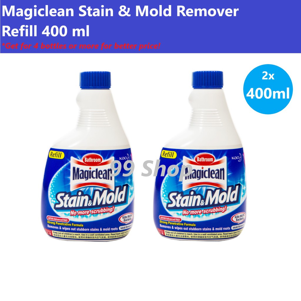 Magiclean Bathroom Stain & Mold Remover 400 ml Refill (2x400ml ...