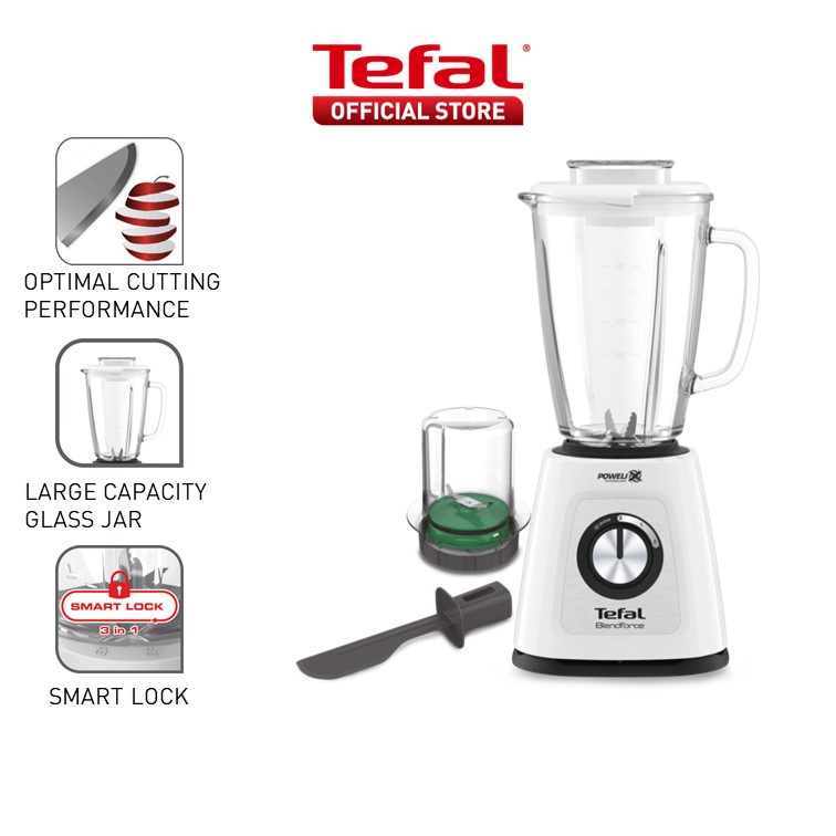 Tefal Blendforce 2 Glass Blender BL4361 - 800W, 2 speeds & pulse, 1.75L thermal shock resistant ...