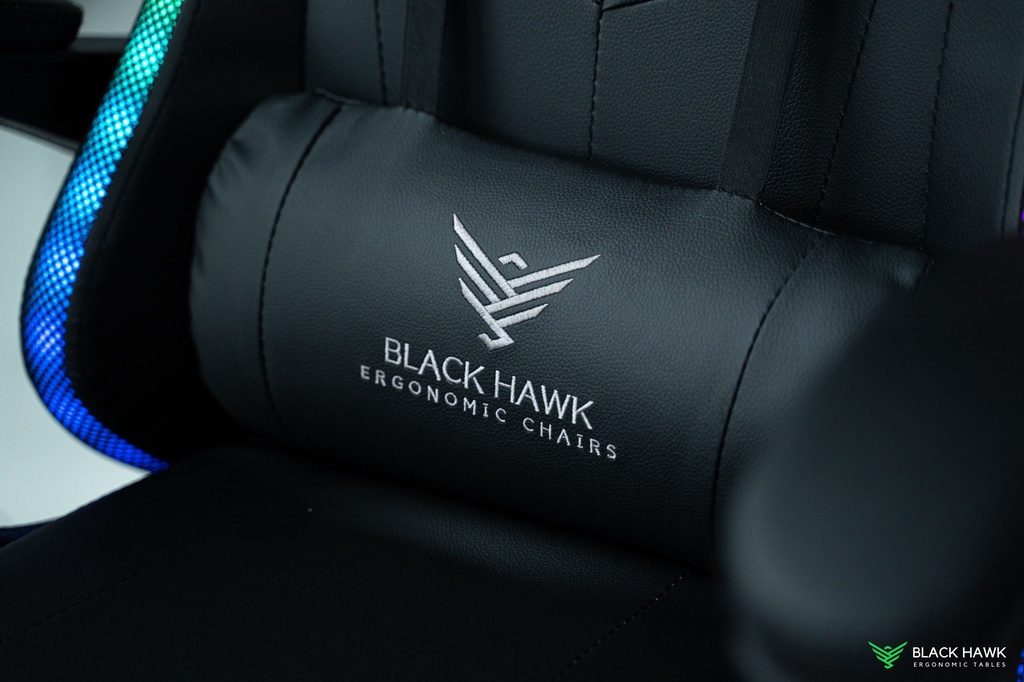 🦅 (𝐒𝐆 𝐒𝐓𝐎𝐂𝐊) Black Hawk RGB Gaming Chair / Gaming Chair / Computer ...