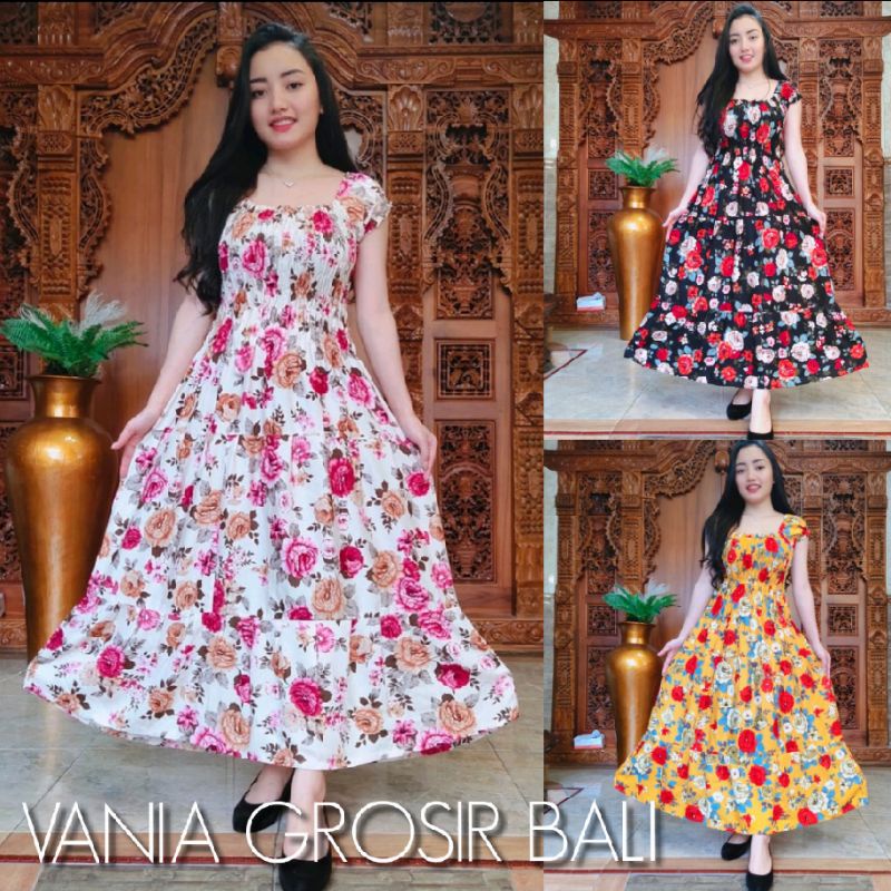 MAWAR BALI ROSE DOUBLE DRESS CASSANDRA BOHEMIAN WRINKLED BALI THE ROSE ...