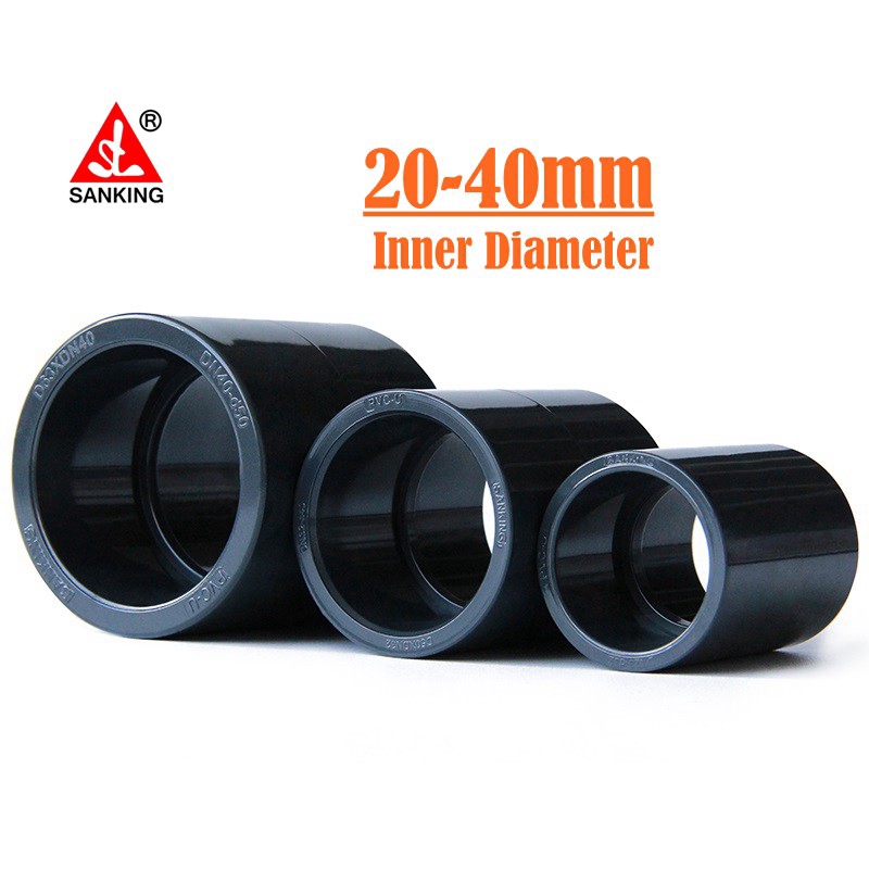 5pcs Sanking PVC Coupling Pipe Socket Plumbing Joint Water System ...