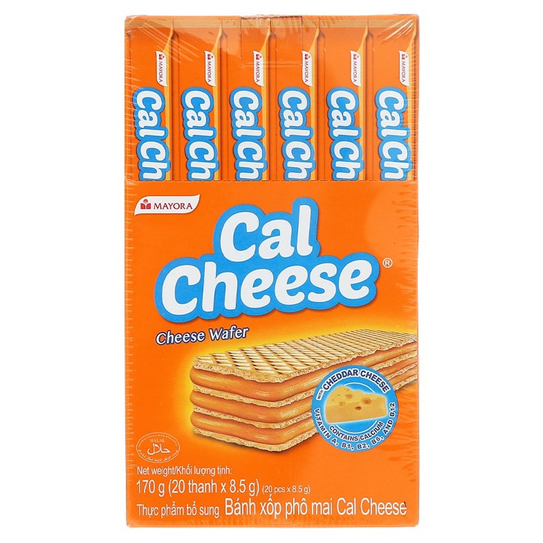 Cal Cheese Wafer with cream cheese filling (Cheese Wafer) box 153g (20 ...
