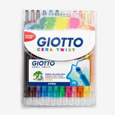 Giotto Twist Crayons - Box of 12 Assorted Colors Pack of 1, 2 and 5 ...
