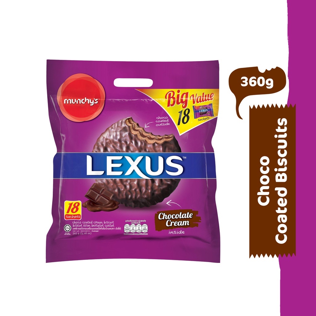 Munchy's LEXUS Choco Coated Biscuits (360g) | Shopee Singapore