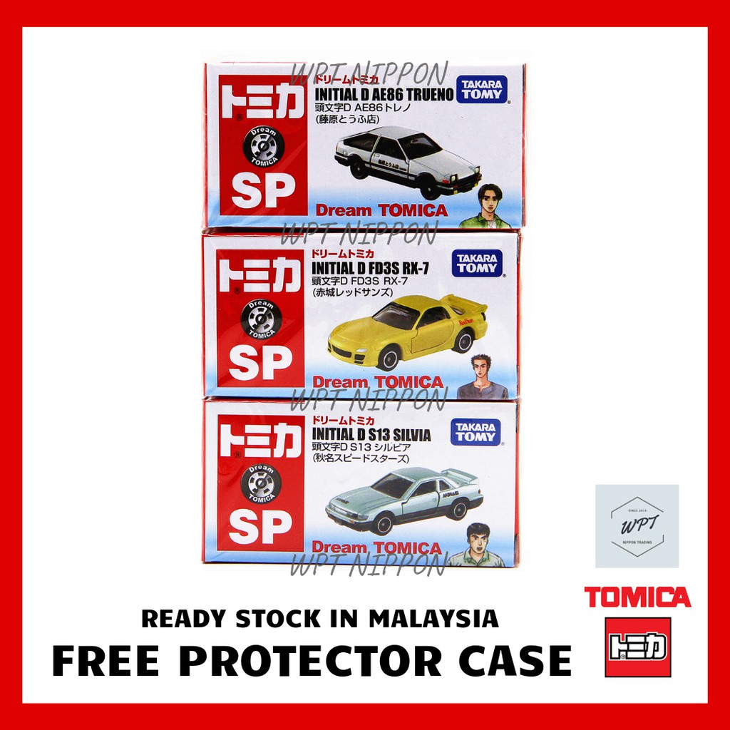 TOMICA SP INITIAL D S13 SILVIA & FD3S RX-7 & AE86 TRUENO (SET) 145 Die-Cast Car WPT NIPPON ...