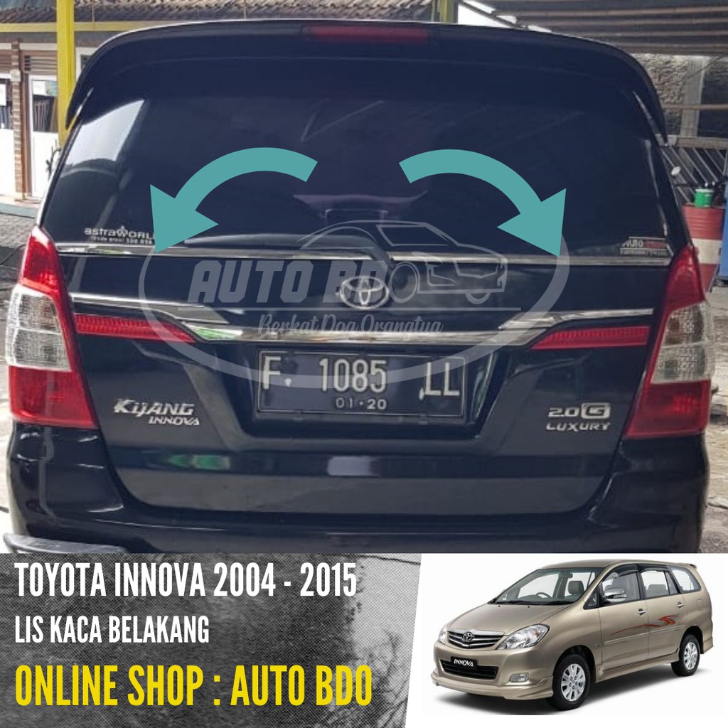Innova Rear Glass Trim 2004-2015 | Shopee Singapore