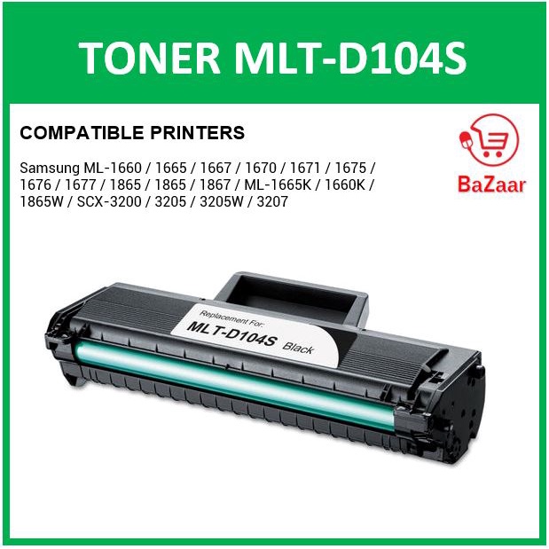 Compatible Toner 104S Compatible with Samsung ML-1660 1665 1667 1670 ...
