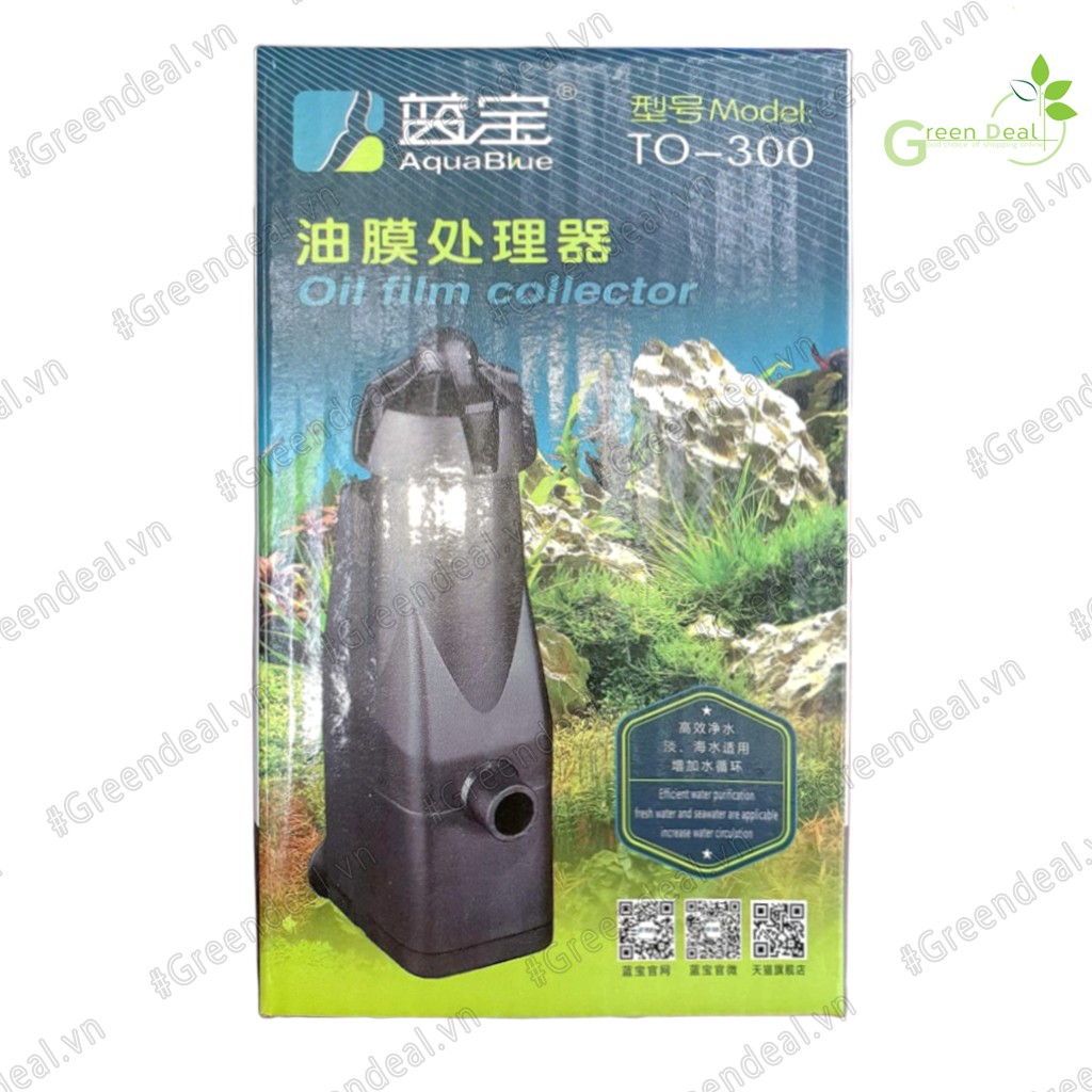 AQUABLUE - Oil Film Collector (TO-300) | Scum filter cleans aquarium ...