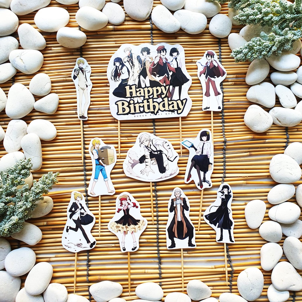 Bungo Stray Dogs Cake Topper (10pcs) | Shopee Singapore