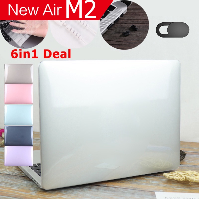 6 in 1 Bundle Ultra Thin Matte Crystal transparent Case for Macbook Pro ...