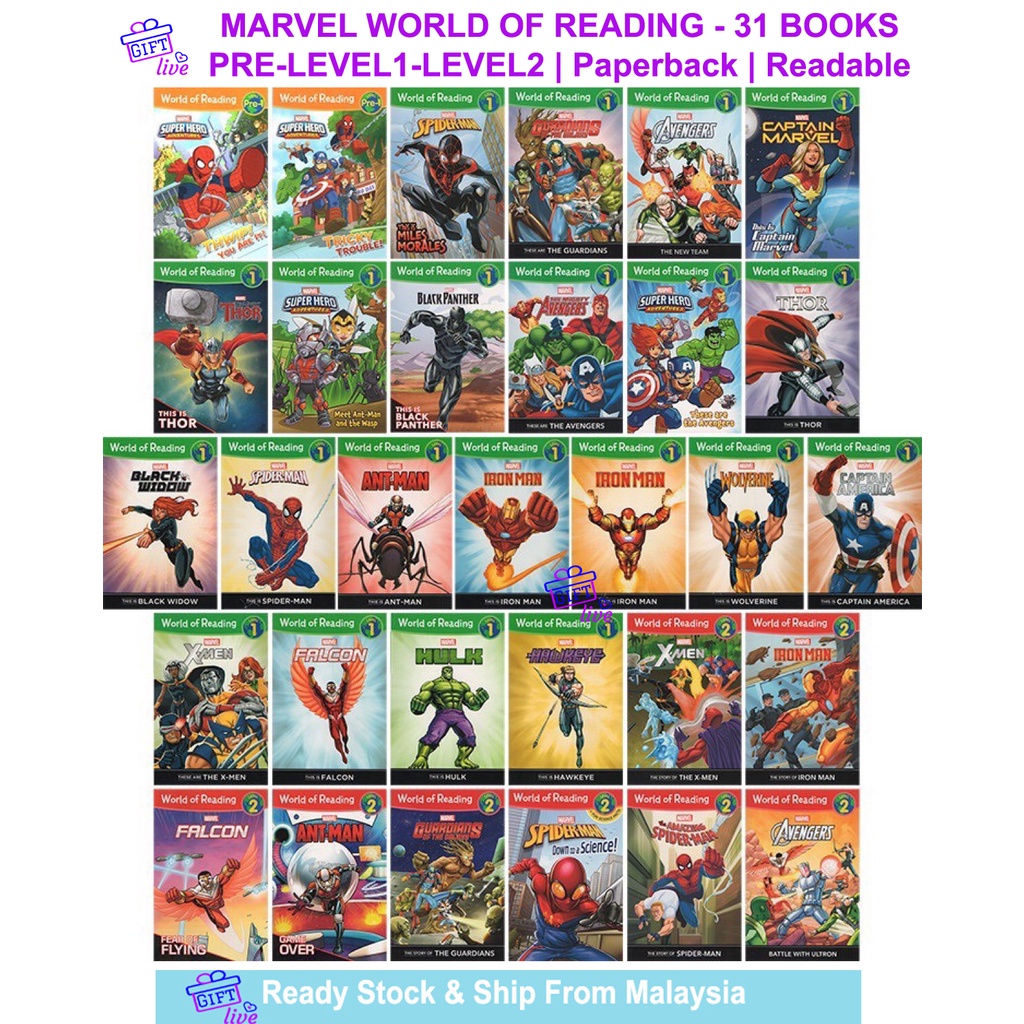 Marvel World of Reading Spider Man English Picture Book Buku Bergambar ...