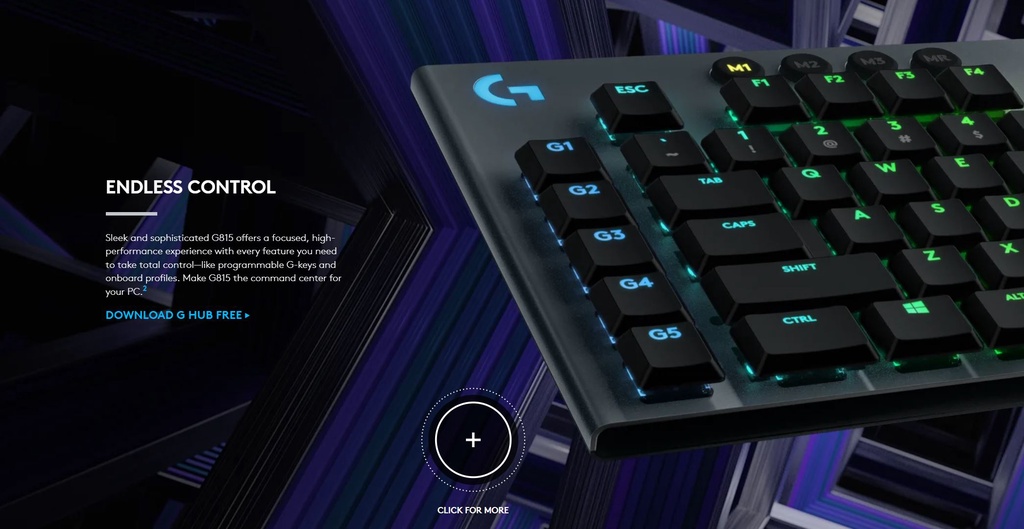 LOGITECH G815 LIGHTSYNC RGB MECHANICAL GAMING KEYBOARD GL Switches (2 ...