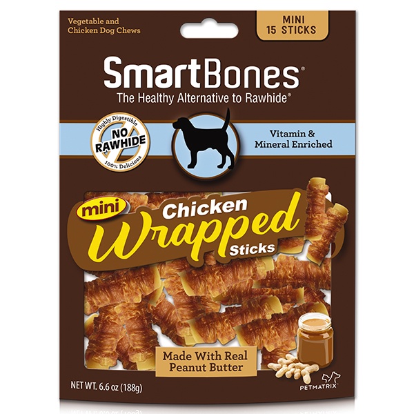 SmartBones Chicken Wrapped Peanut Butter Sticks for Dogs (2 Sizes ...