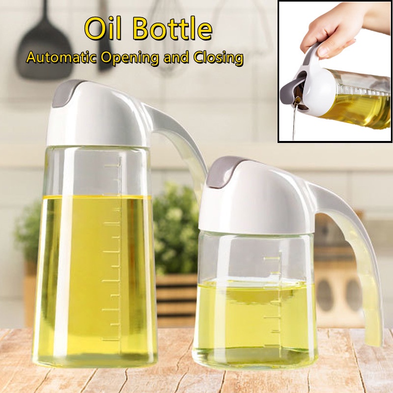 300/630ml Kitchen accessories Oil Pot Vinger Olive Contanier Glass ...