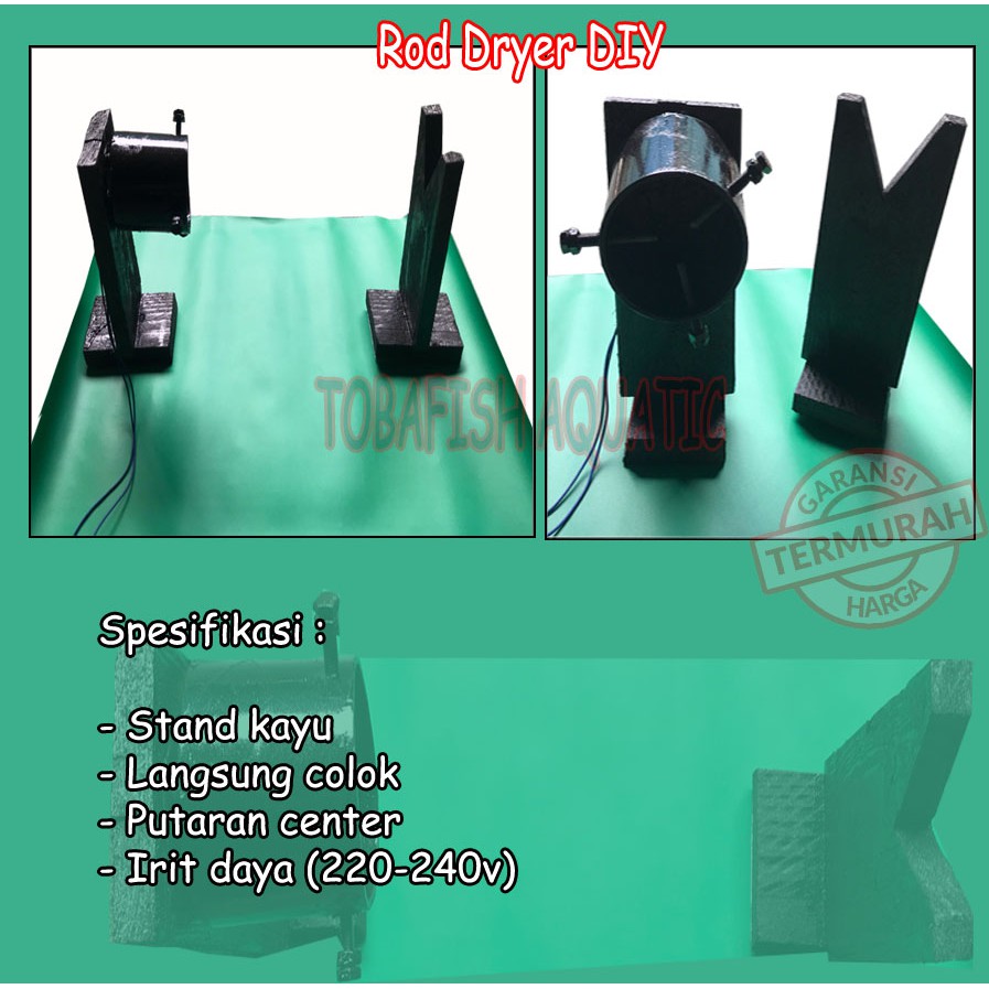 Rod Dryer/Rod Rotator For The Goats Custom Fishing Rod!!! | Shopee ...