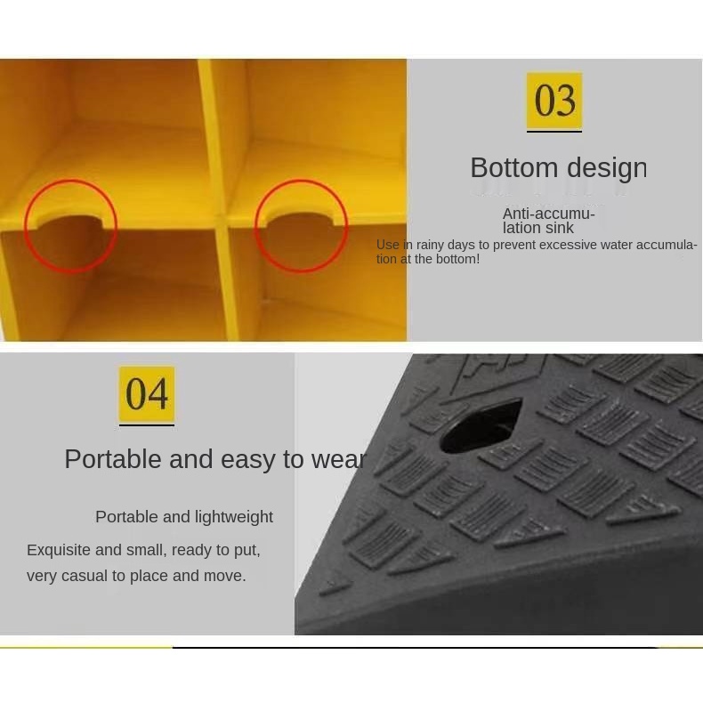 Plastic Ramp Mat Step Mat Threshold Mat Road Slope Car Uphill Climbing ...