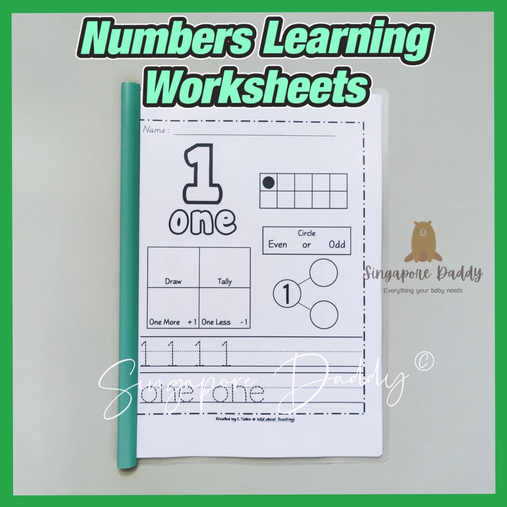 🔥SG Local In Stock🔥Numbers Tracing Writing Practice Colouring Book📖 ...