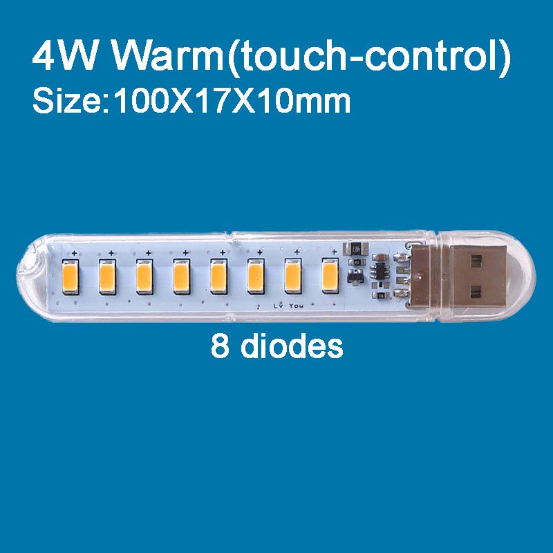 USB 5V Low Voltage Strip Shape High Brightness White Warm Red Green ...