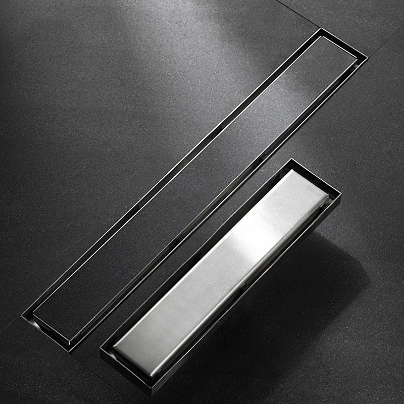 30/60/80/100cm Rectangle Shower Floor Drain with Removable Panel or ...