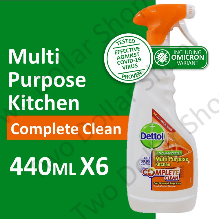 Dettol Fresh Cotton Breeze MultiPurpose Power Kitchen Cleaner (440ml ...