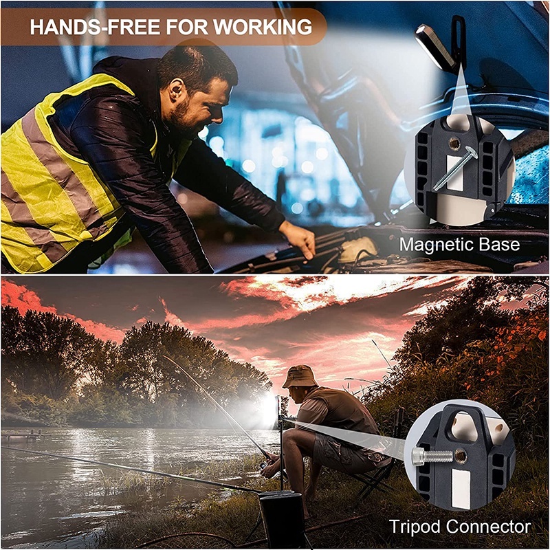 DZSG Torchlight ultra bright 2300W Work Light Multifunction Magnetic ...