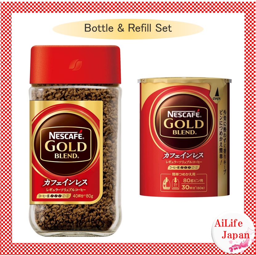 Coffee Nescafe Gold Blend Decaffeinated 80g + Eco & System Pack (Refill ...