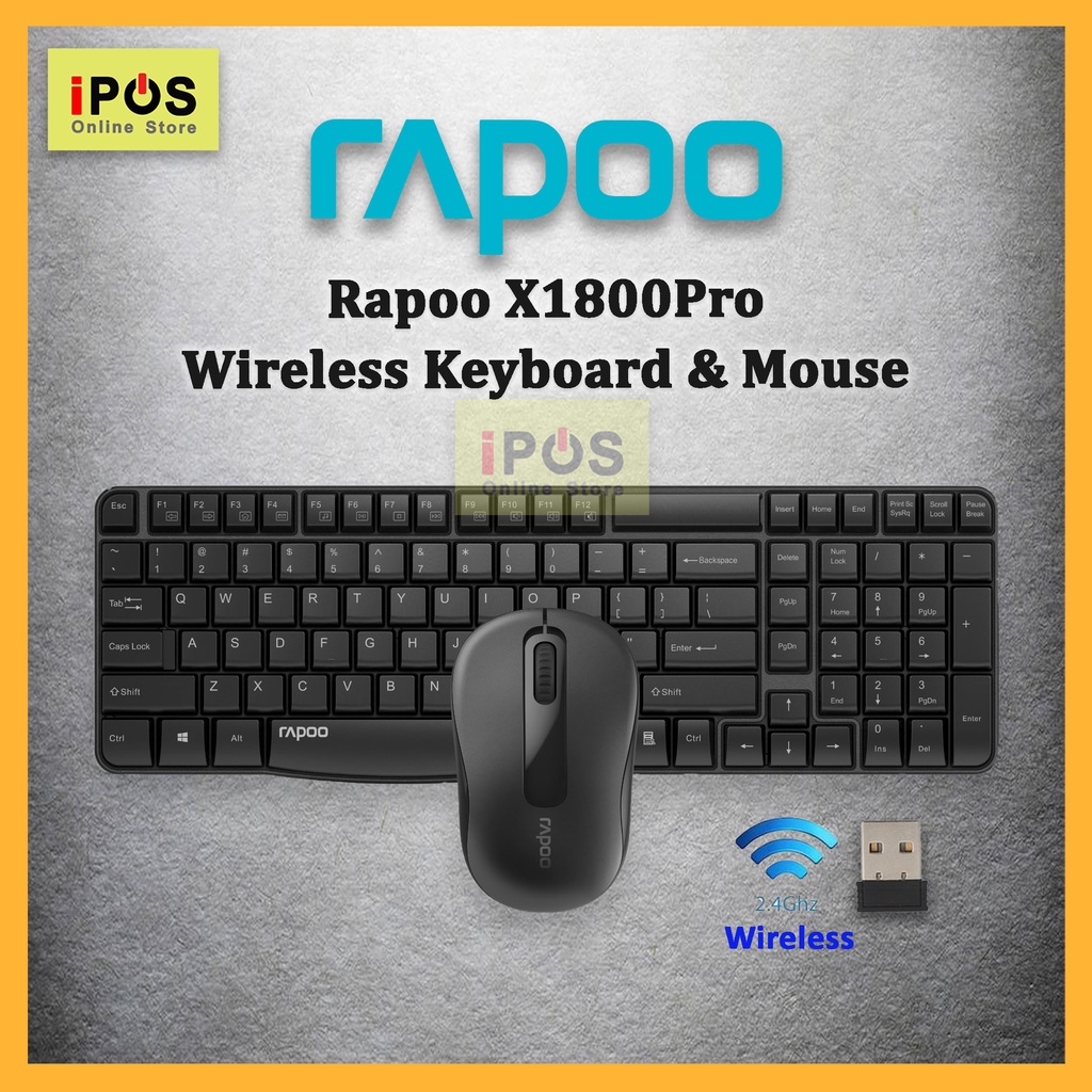 Rapoo X1800Pro Wireless Keyboard and Mouse Combo Set | Shopee Singapore