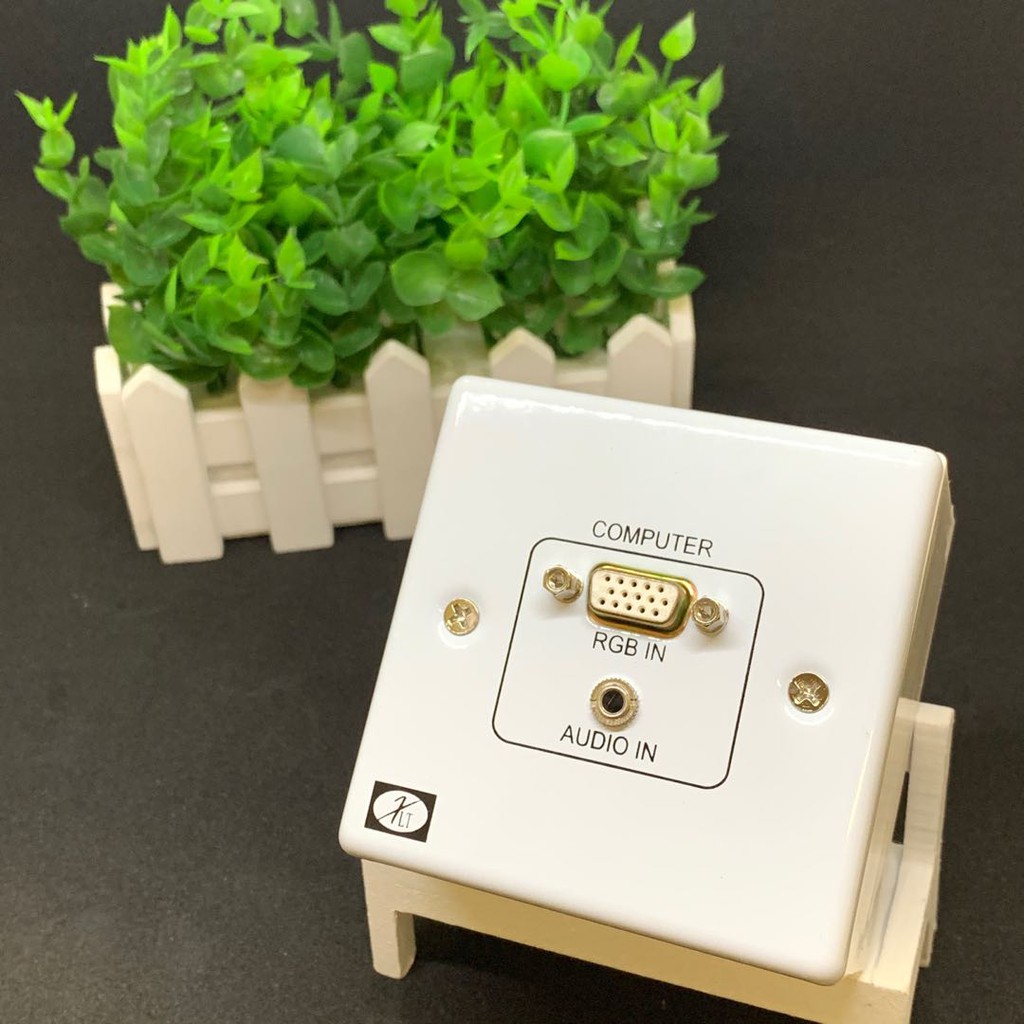 【SG】15 pin VGA Female + 3.5mm mini Jack Audio Receptacle Plate / Wall ...