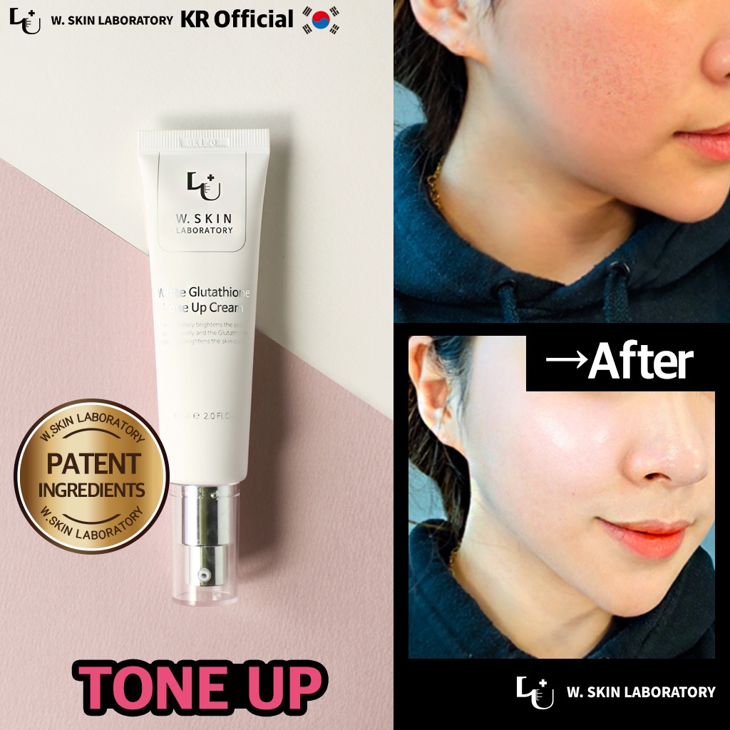 [W SKIN LABORATORY] White Glutathione Tone up Cream 60ml | Shopee Singapore