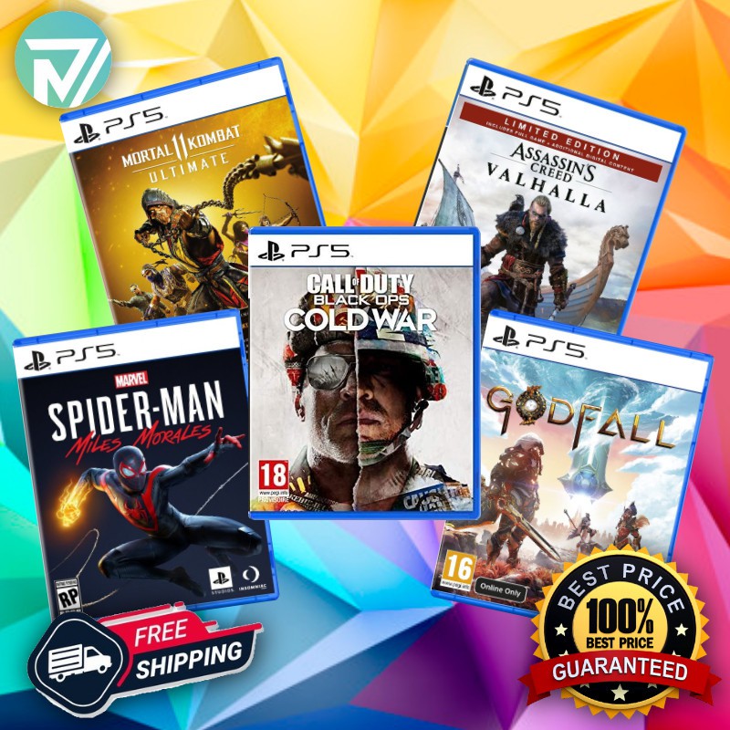 PS5 Games Call of Duty Black Ops Cold War/ Assassins Creed Valhalla ...