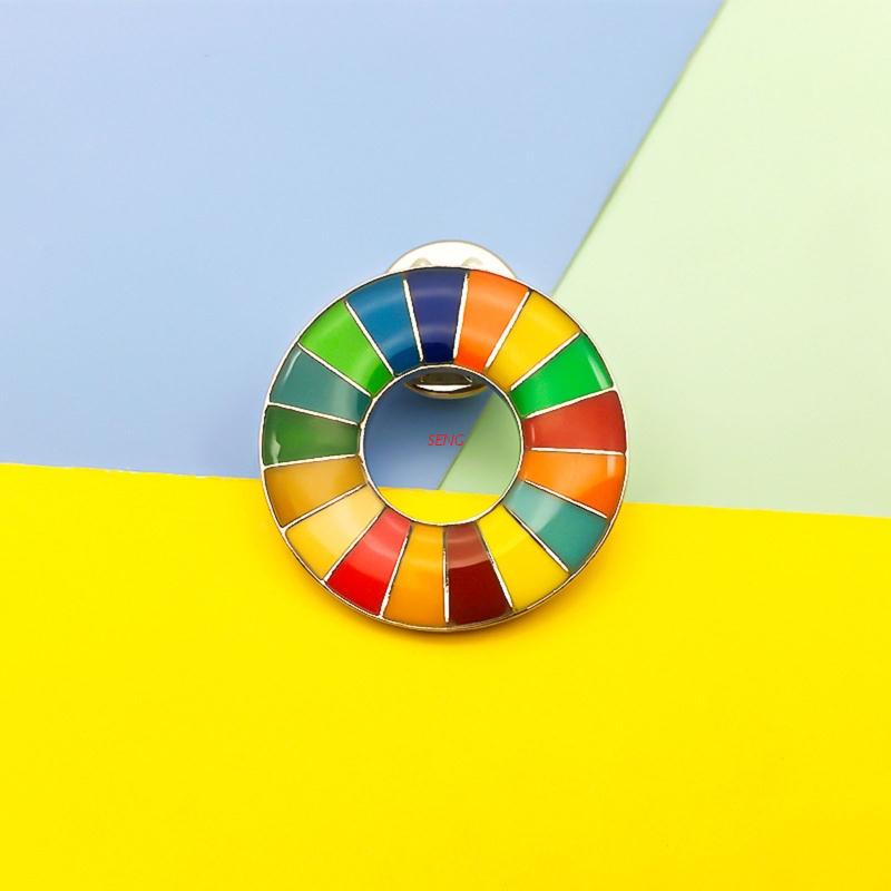 seng United Nations Sustainable Development Goals Brooch 17-color ...