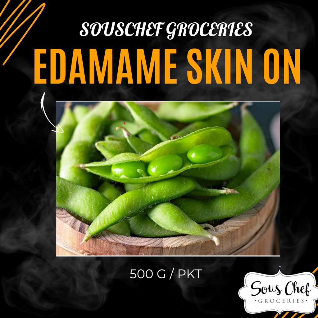 FROZEN EDAMAME SKIN ON 500G / FROZEN FOOD / JAPANESE FOOD | Shopee ...