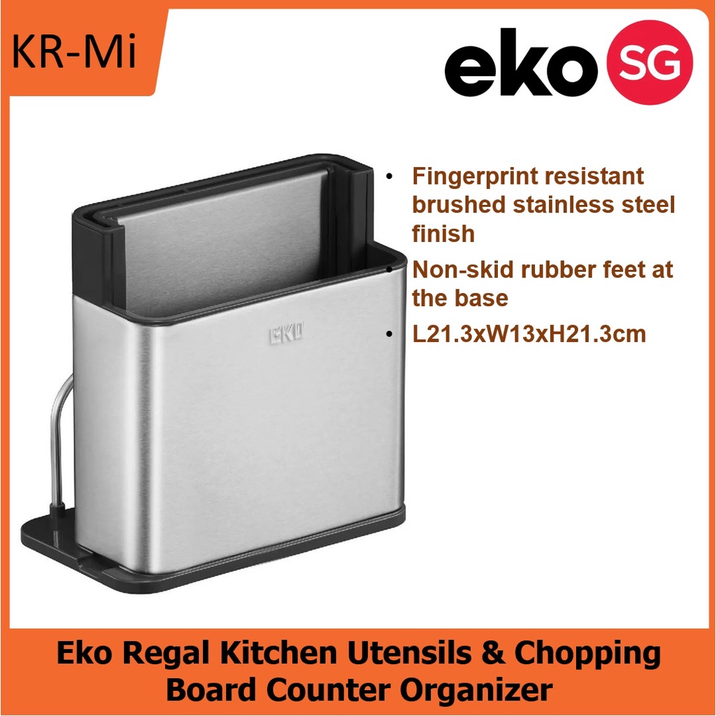 Eko Regal Stainless Steel Kitchen Utensils & Chopping Board Counter ...