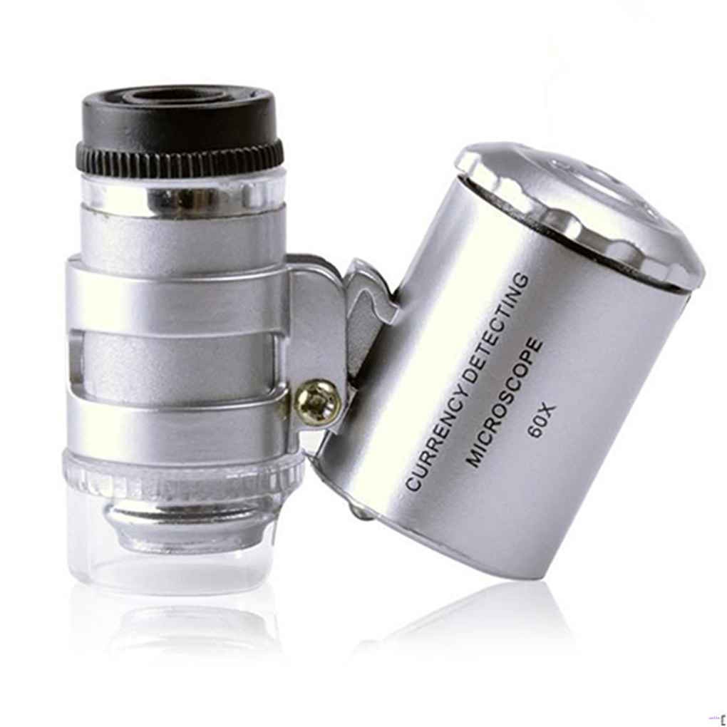 【Ready Stock】60X Handheld Magnifying Glass Mini Pocket Microscope Loupe ...
